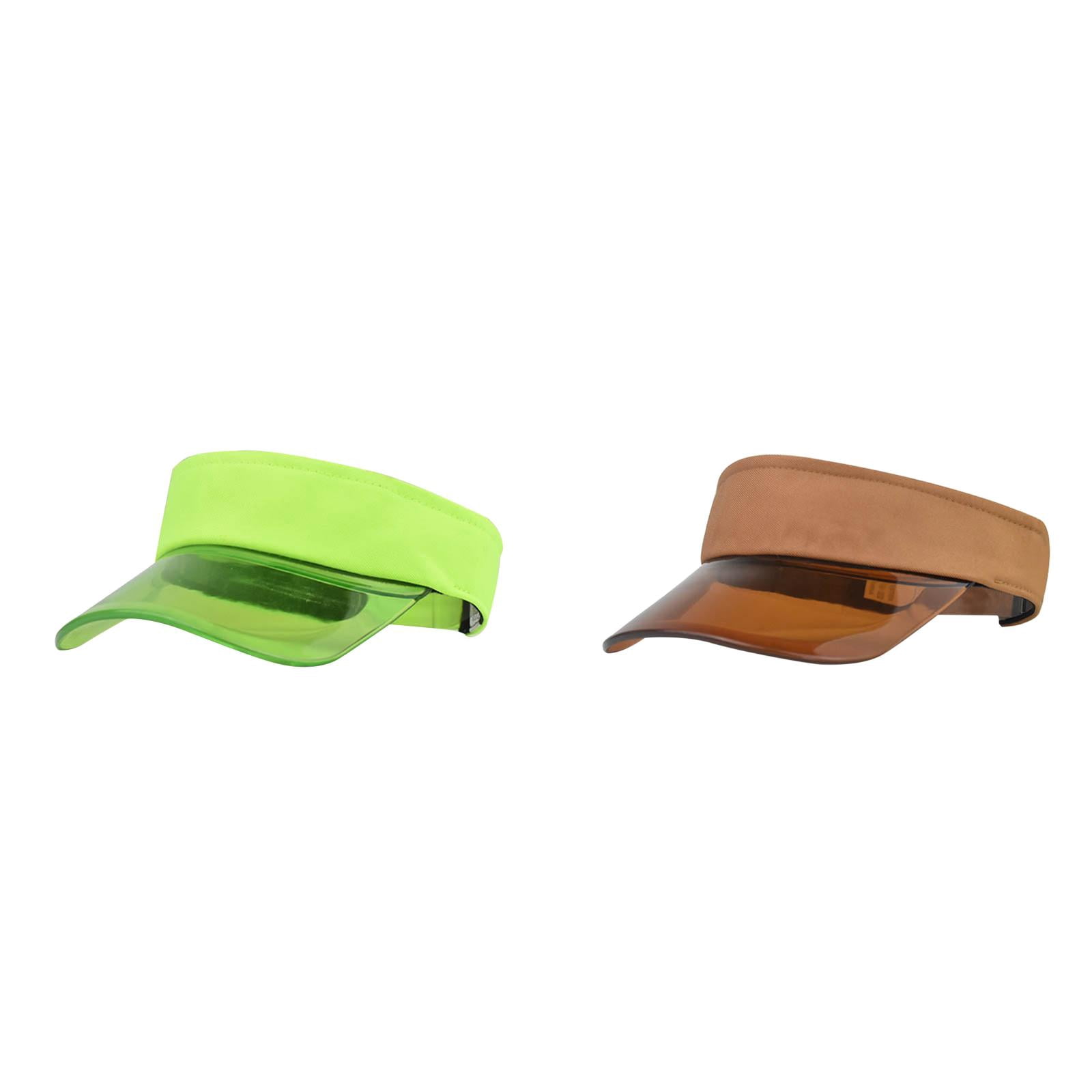 (2-Pack) 2025 New Women Solid Color Fit Cap Sun Protection Topless ...
