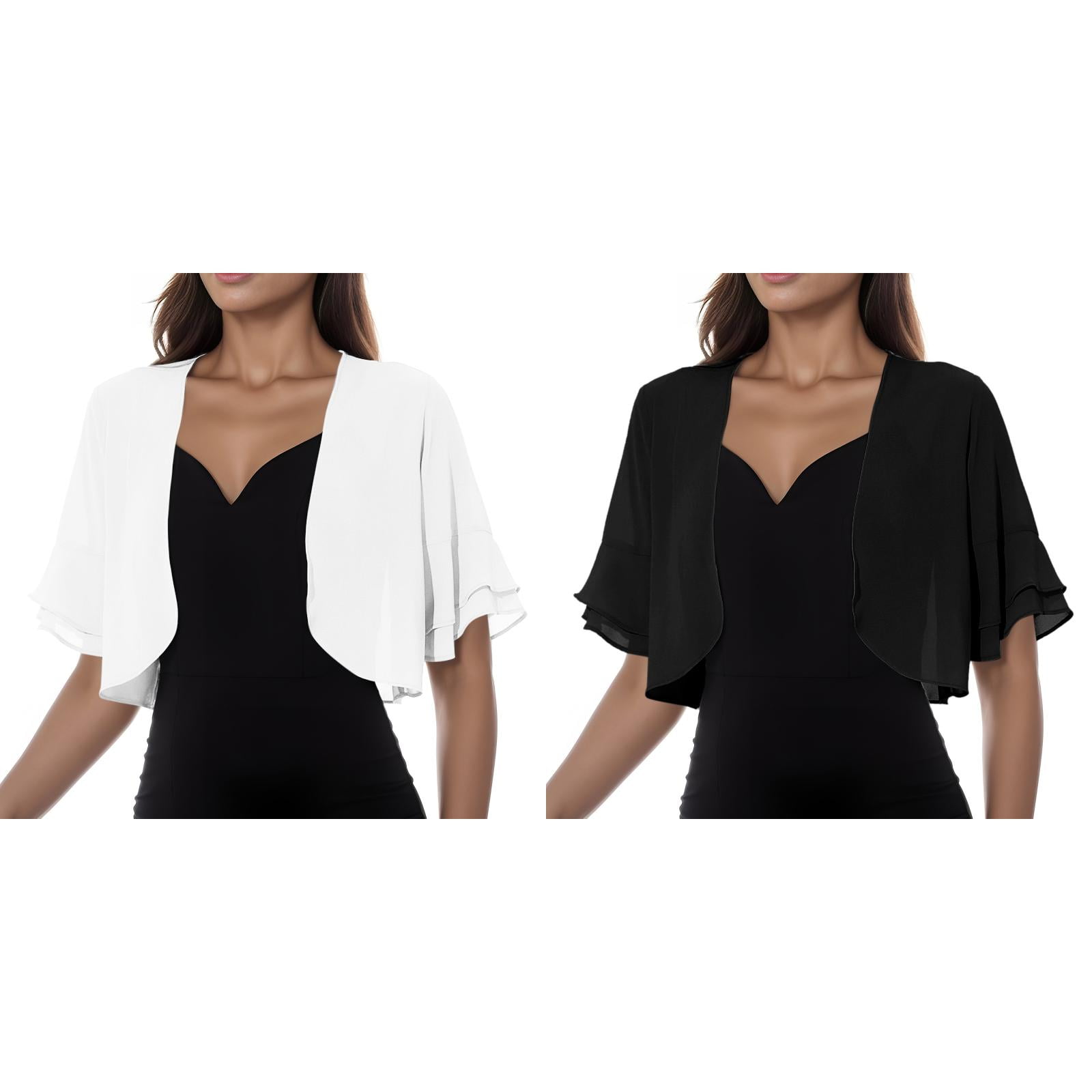(2-Pack) 2025 New Women Solid Mesh Sheer Cardigans for Women Summer ...