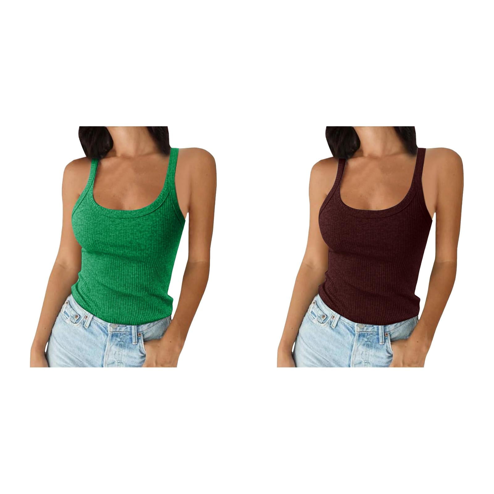 (2-Pack) 2025 New Women Spaghetti Strap Scoop Sweater Vest Dress Women ...