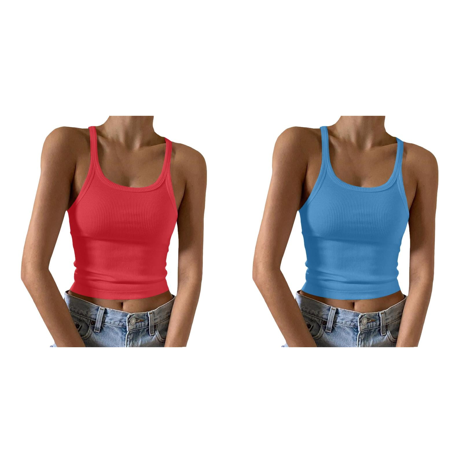 (2-Pack) 2025 New Women Summer Casual Basic A Little Bit Dramatic ...