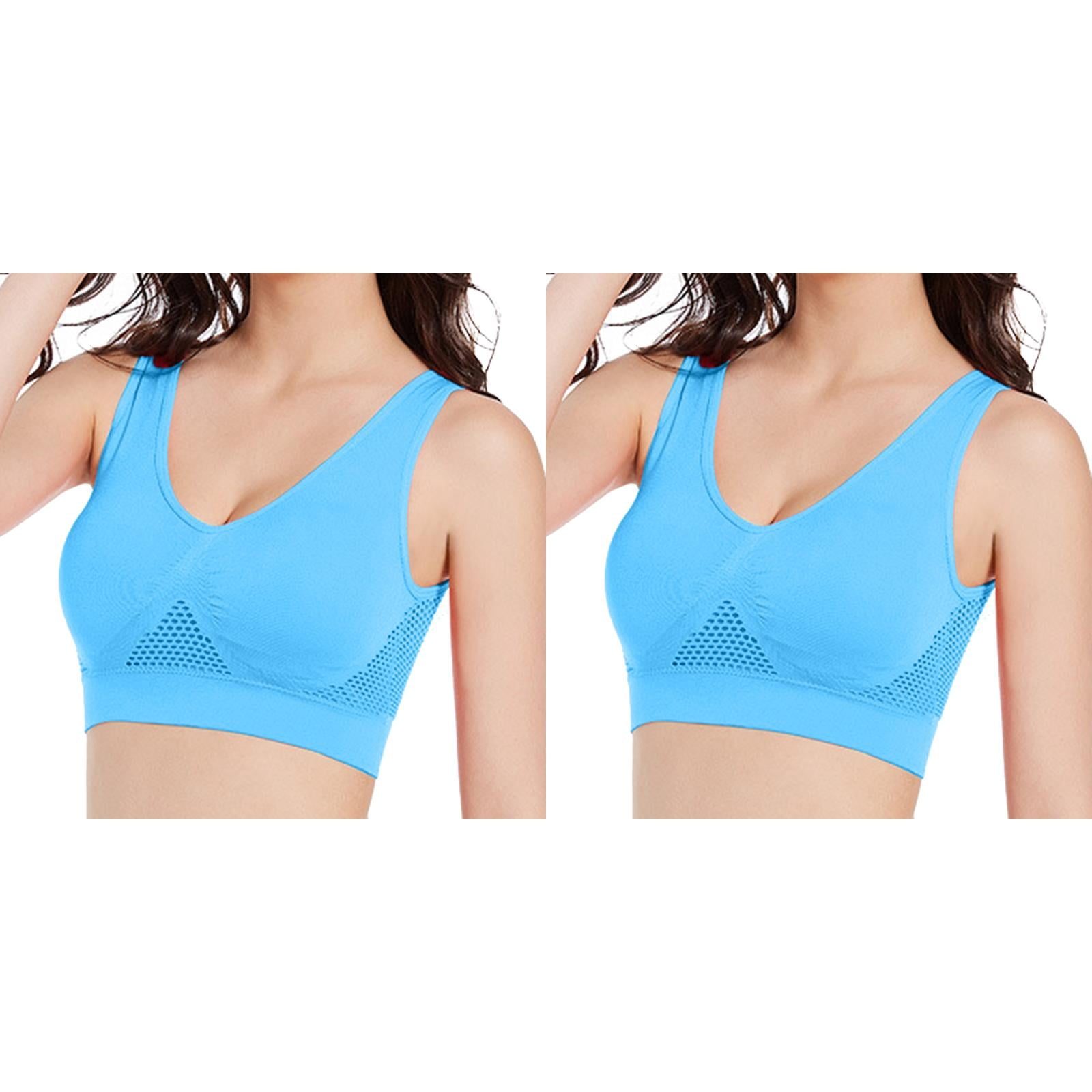 (2-Pack) 2025 New Women Yoga Gym Womens Bra Fitness Sports Bra Push ...