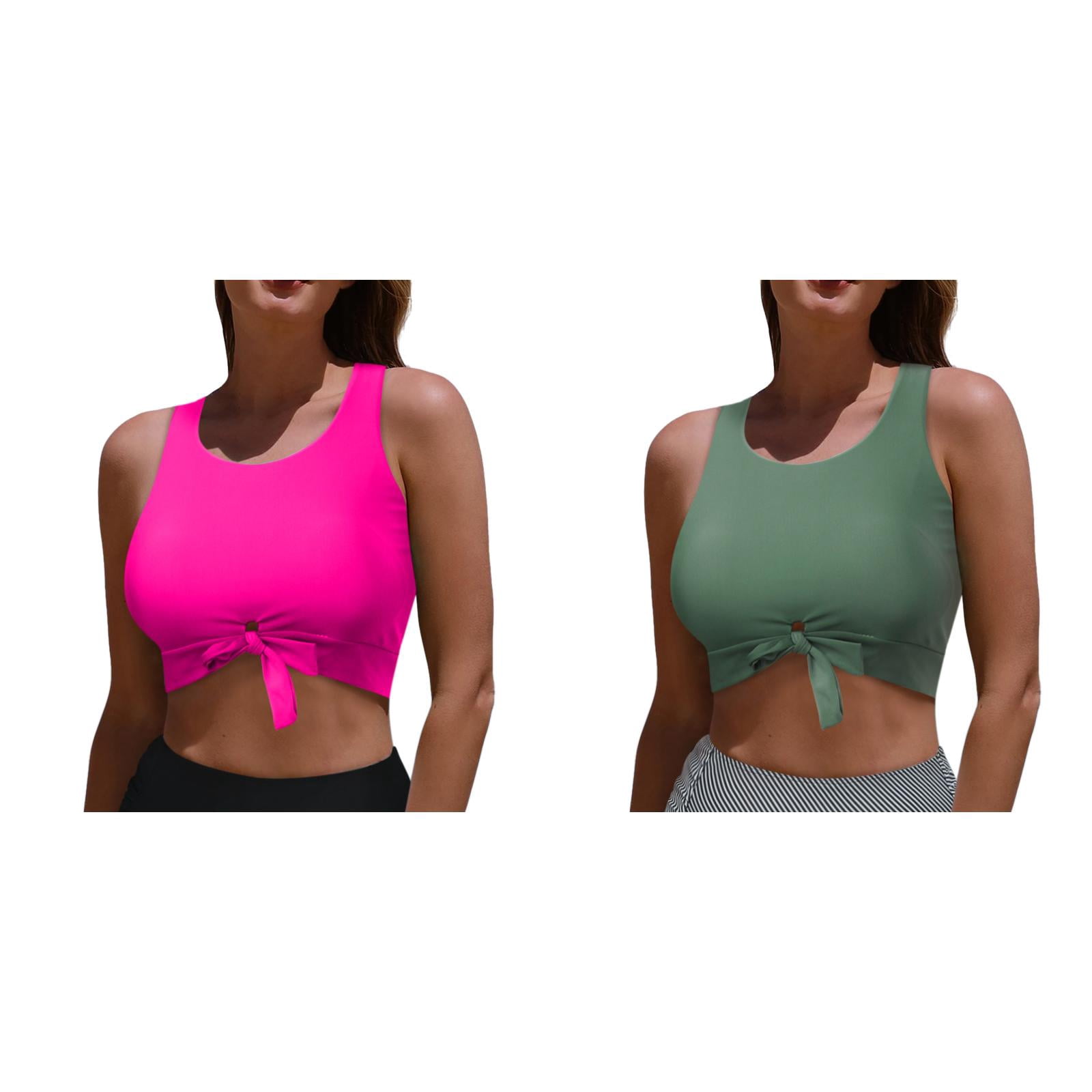 (2-Pack) 2025 New Women's Cut Out Tie Womens Underwire Swimsuit with ...
