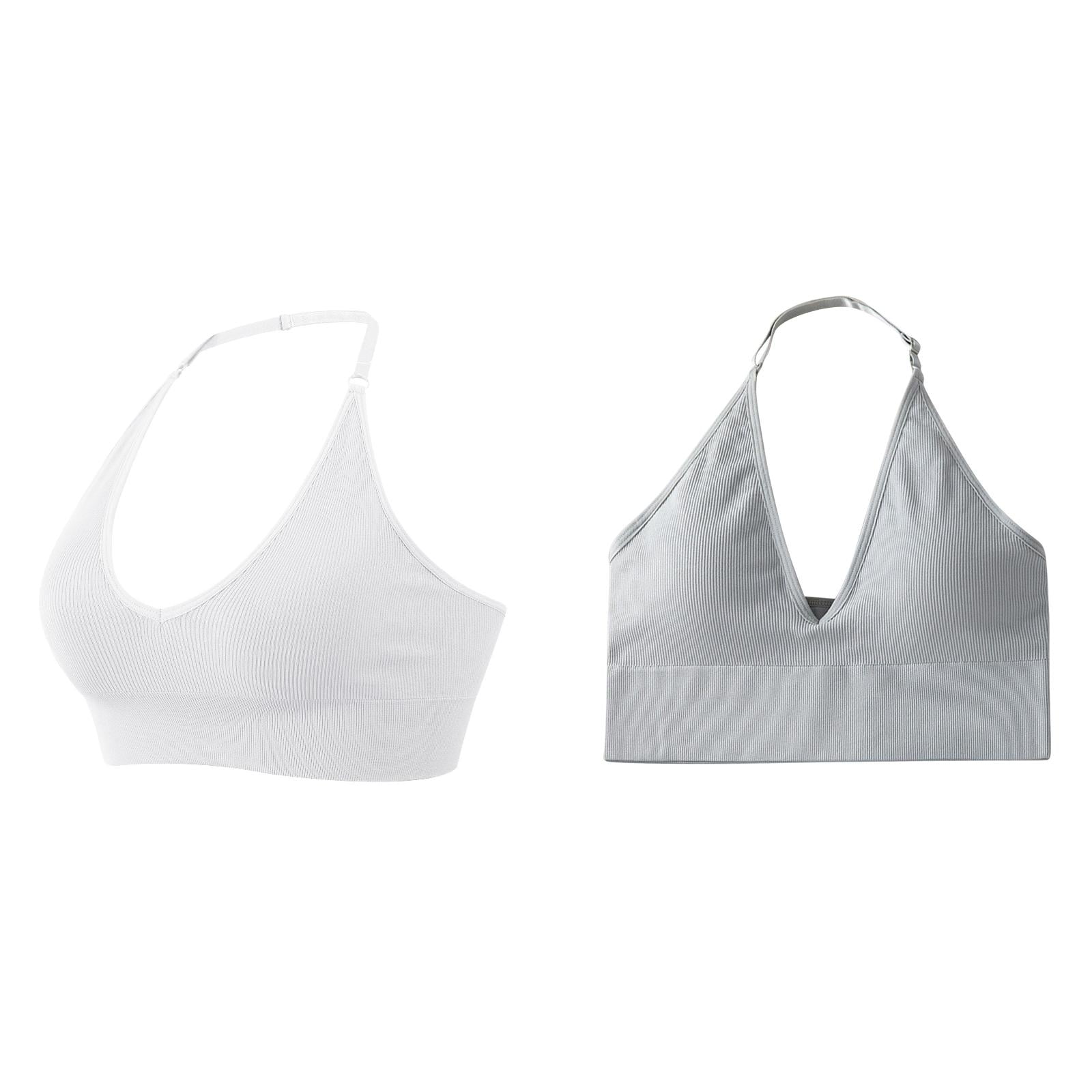 (2-Pack) 2025 New Women's Halterneck Sports Bra Women Bra Set and ...
