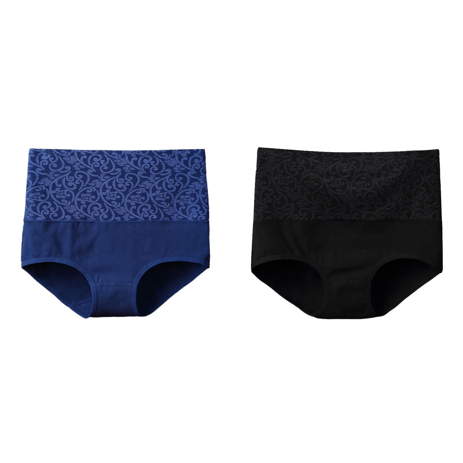 (2-Pack) 2025 New Women's Solid Color Cotton Briefs for Women Underwear ...