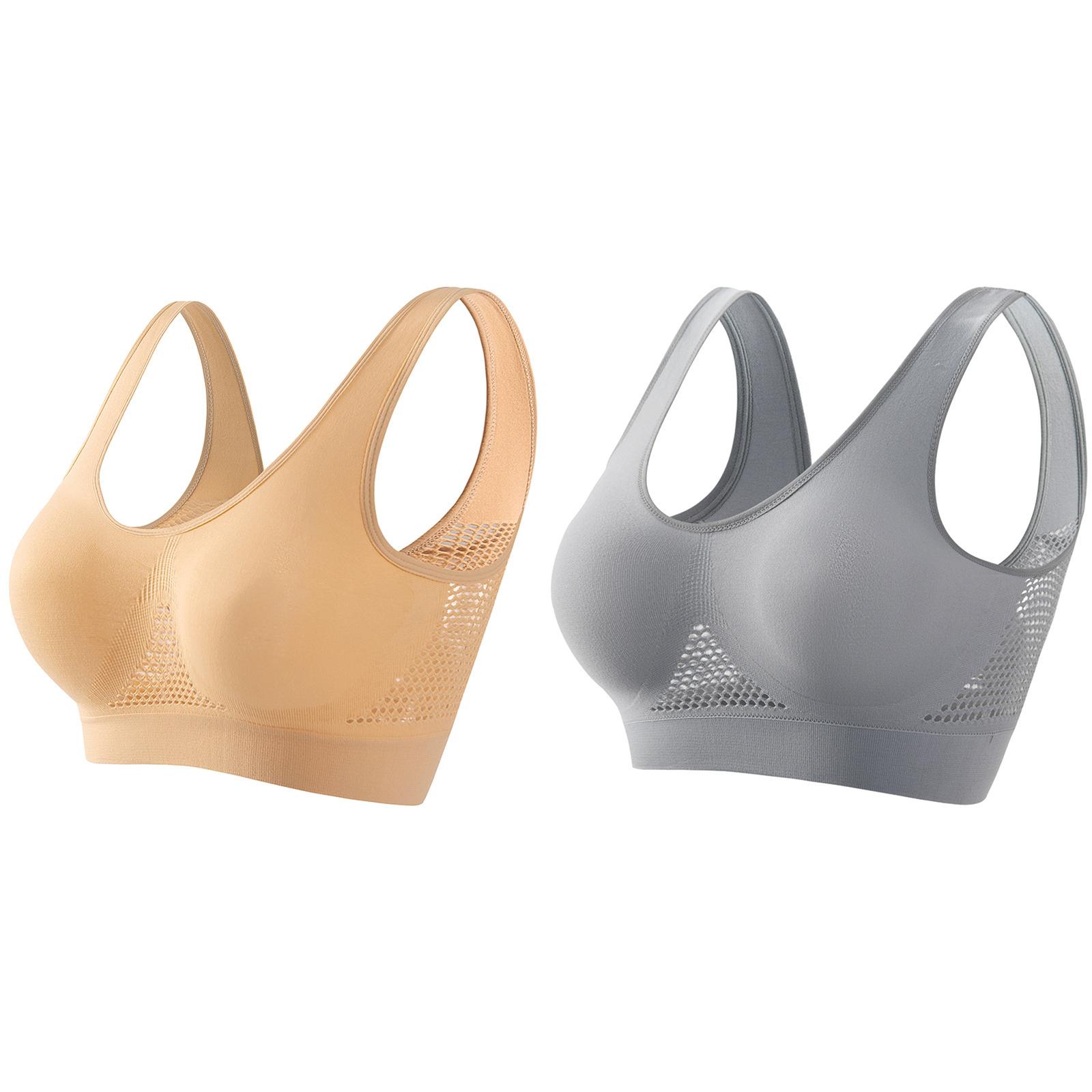 (2-Pack) 2025 New Womens Sports Bra Seamless Running one Shoulder ...