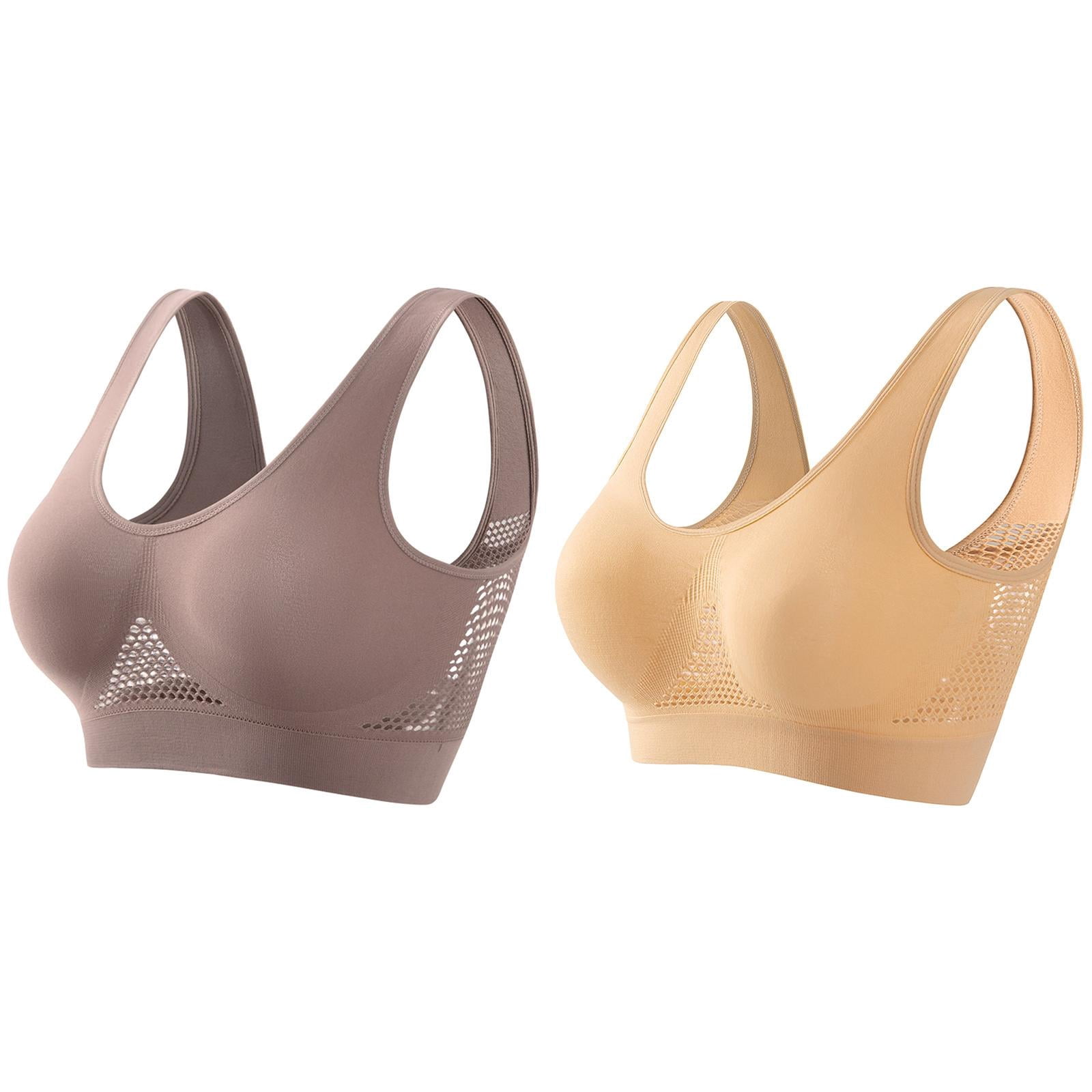 (2-Pack) 2025 New Womens Sports Bra Seamless Women Bra Set and ...