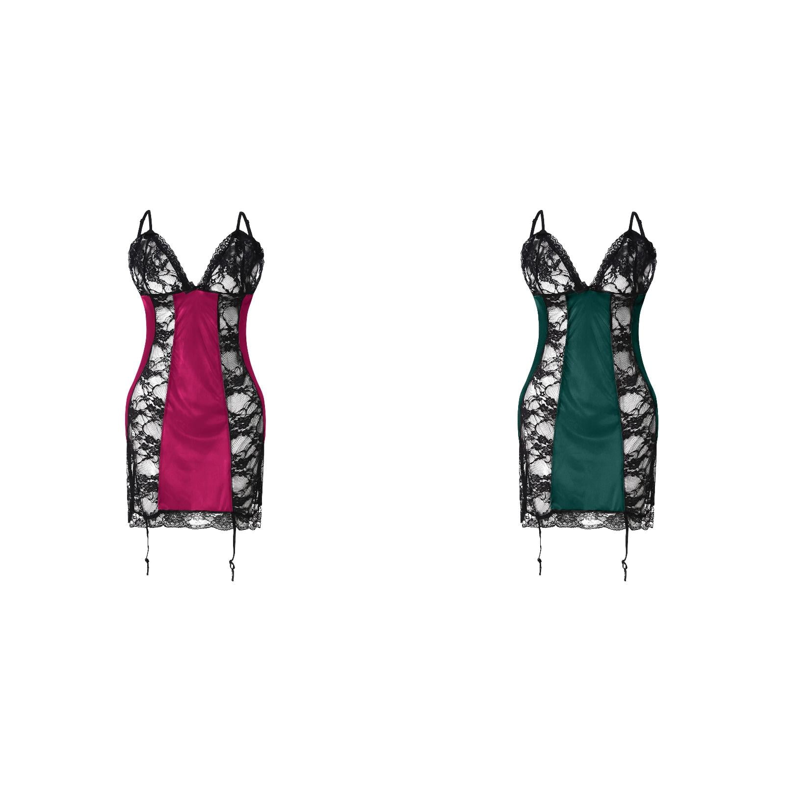 (2-Pack) 2025 New Womeny Lace Plus Size Strapless Bra for Women Thong ...