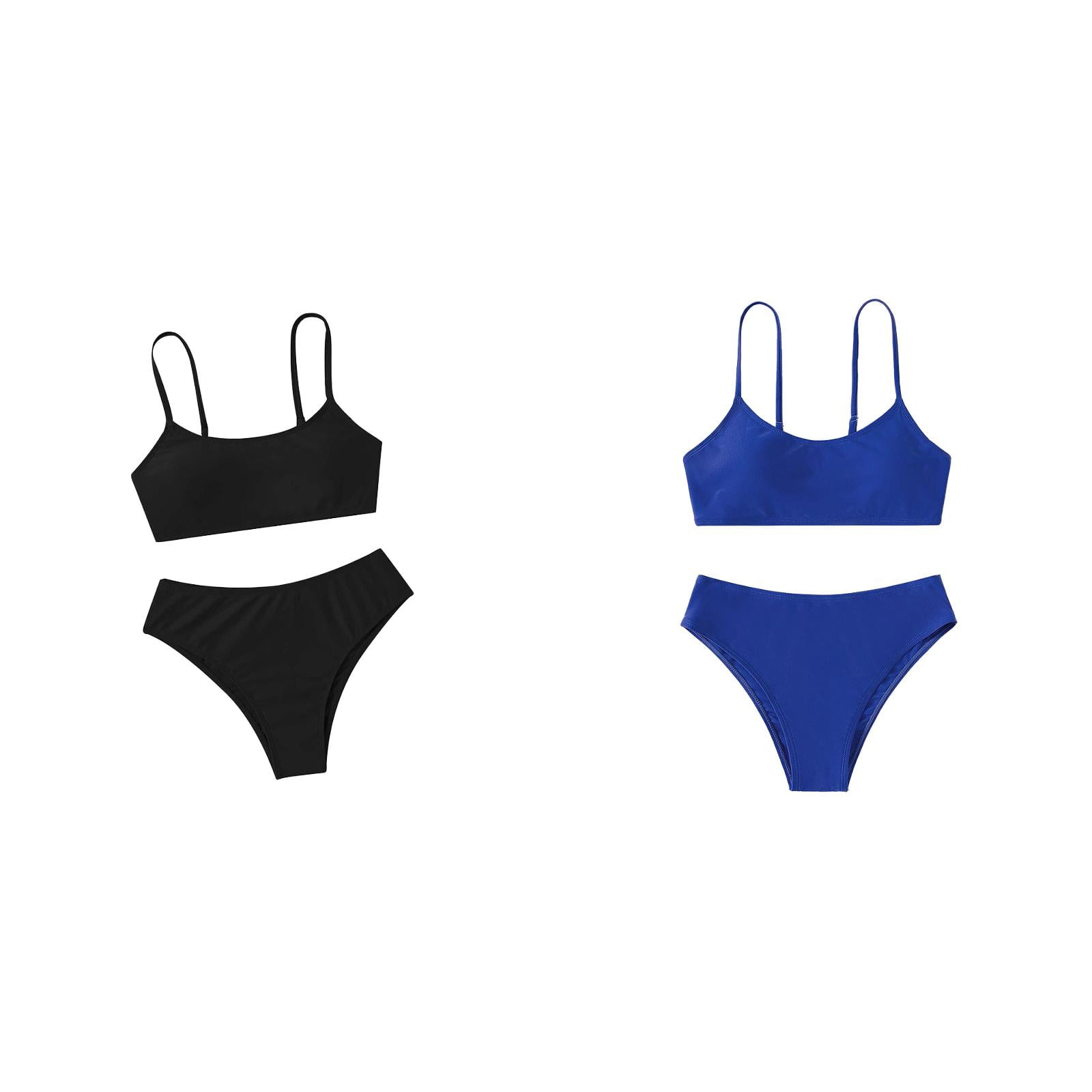 (2-Pack) 2025 New s Two Piece Swimsuit s Swim Suits 16/18 Sport High ...