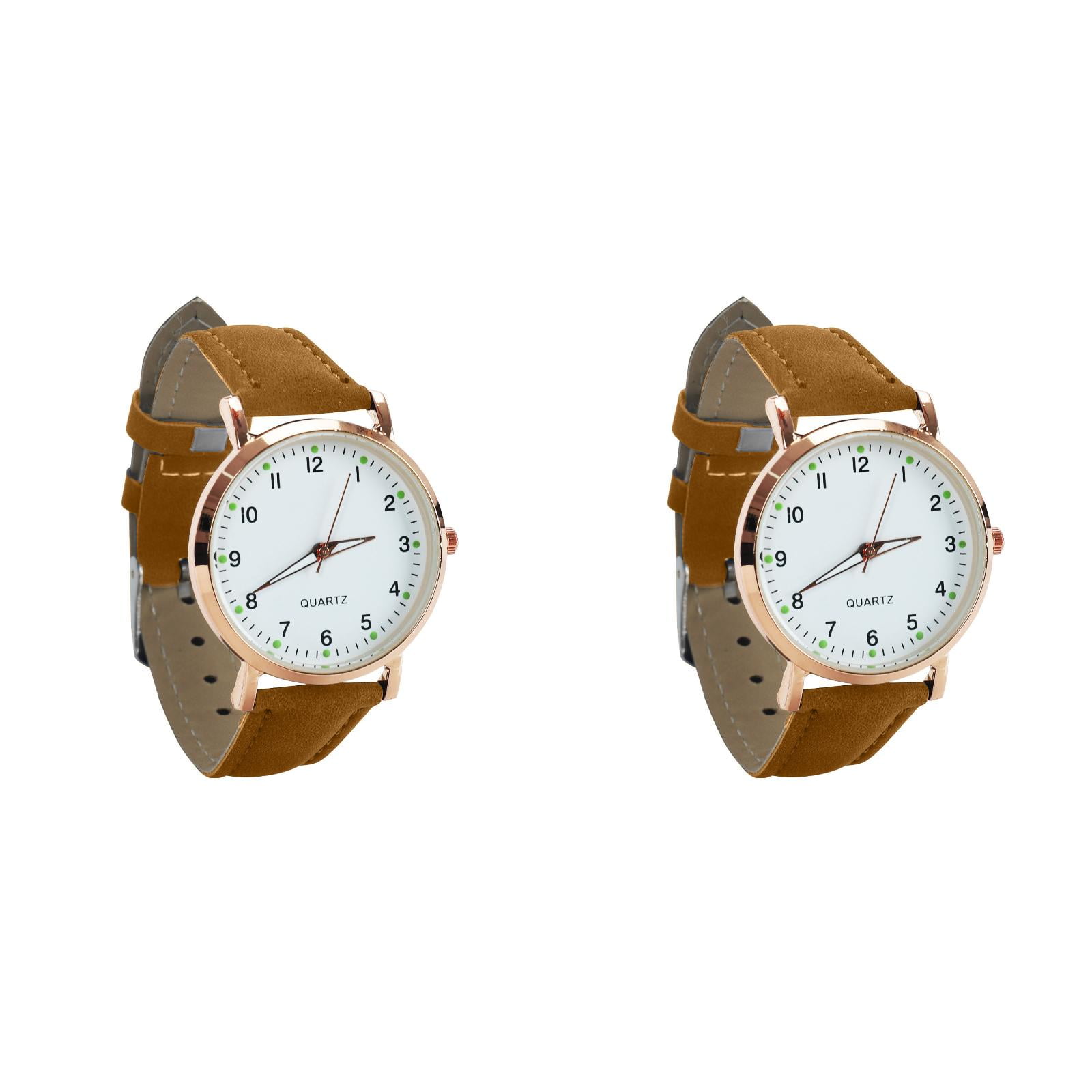 (2-Pack) 2025 Retro Quartz Ladies Luminous Watches forWatch Belt ...