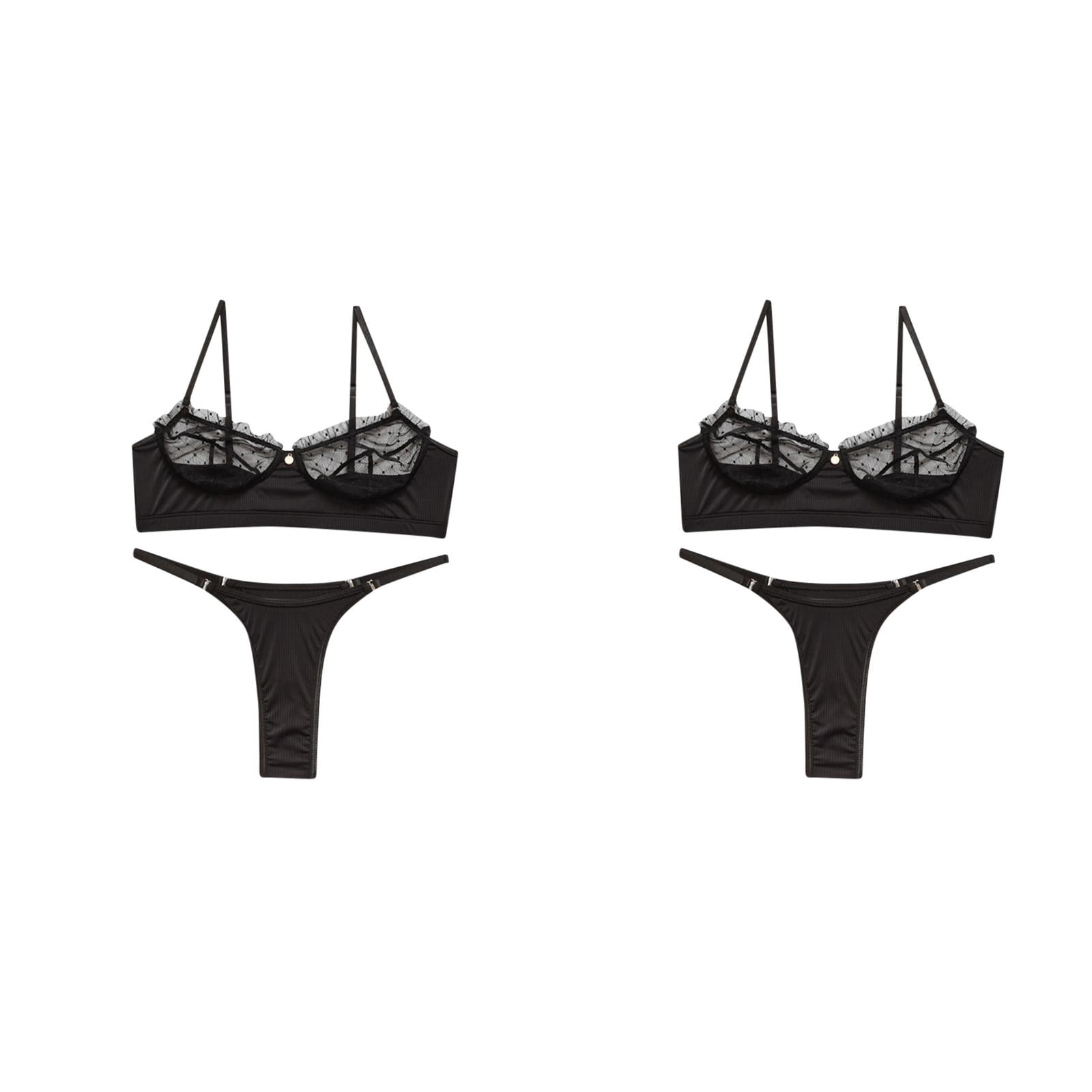(2-Pack) 2025 Set Women Bra Lace Bra Set and Corset Belty Nightwear ...