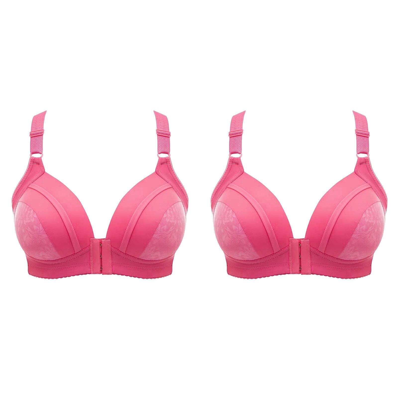 (2-Pack) 2025 Steel Ring Thin Women Womens Bras No Underwire Padded Bra ...