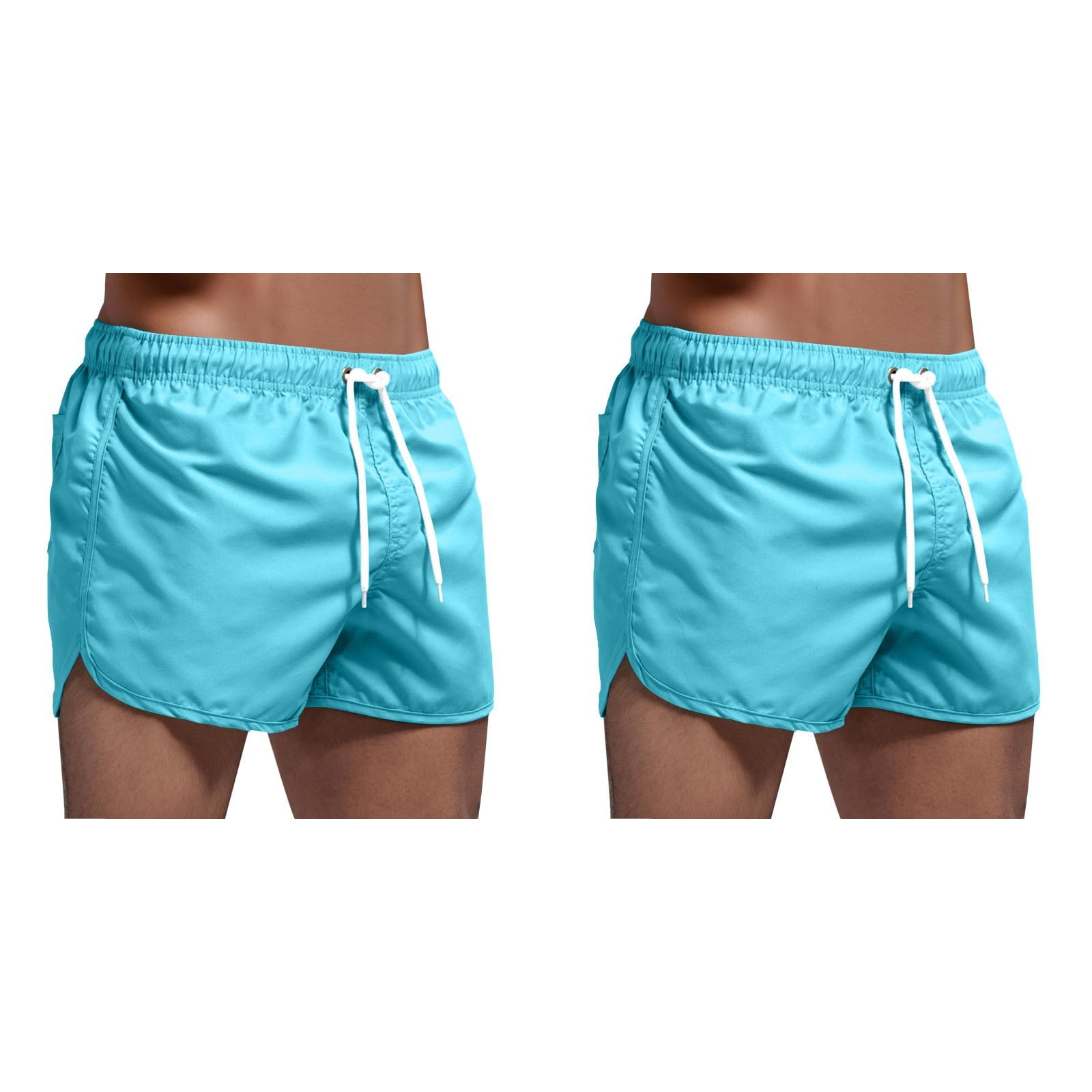 (2-Pack) 2025 Summer Trousers Surfing Splicing Boarding Shorts Men ...