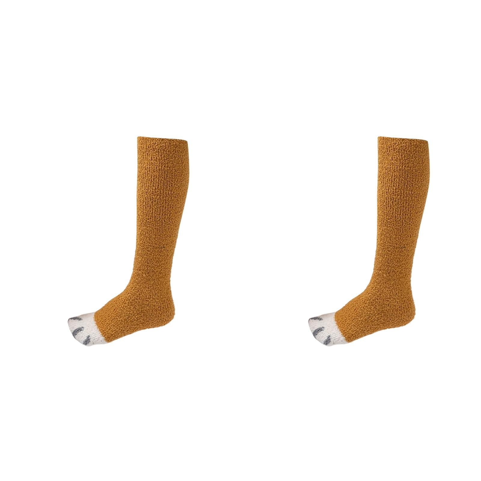 (2-Pack) 2025 Winter Coral Velvet s Skeleton Sicks Stocking Knee High ...