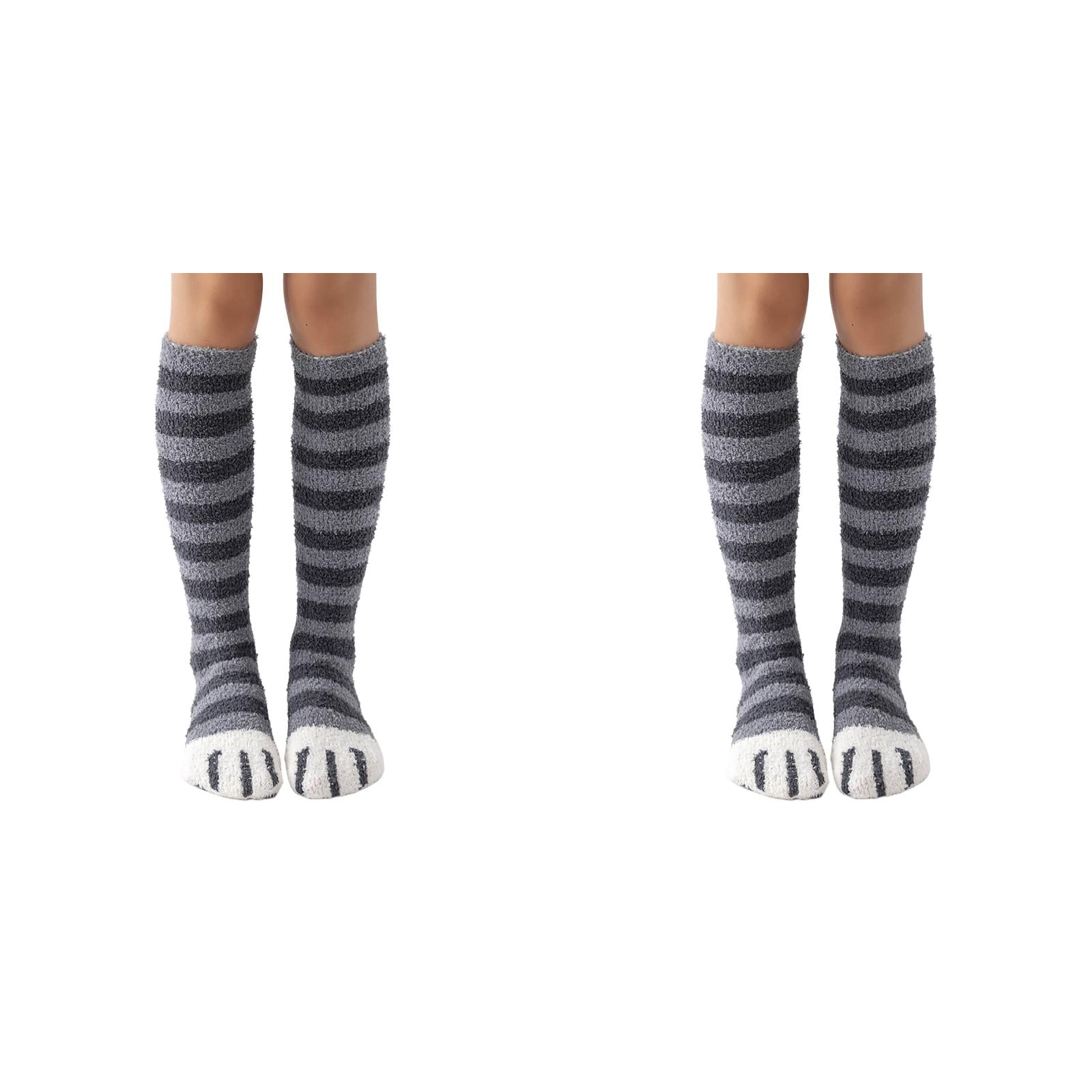 (2-Pack) 2025 Winter Coral Velvet s Thing High Stocking Knee High Socks ...