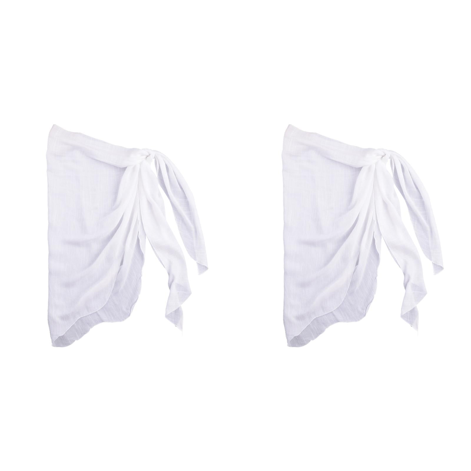 (2-Pack) 2025 Women Beach Sarongs Sheer Swimsuit Cover Up Cover Ups ...