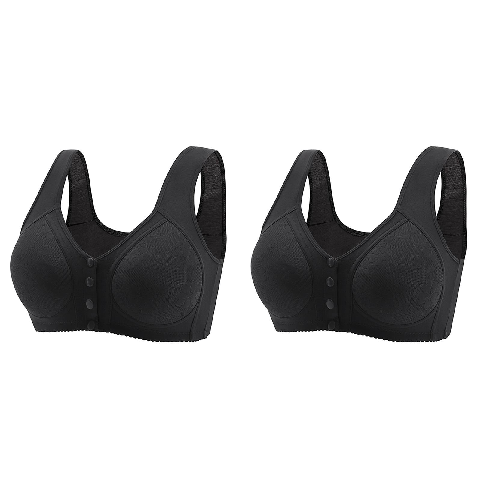 (2-Pack) 2025 Women Casual Breathable Bras Pack Tube Button Down Top ...