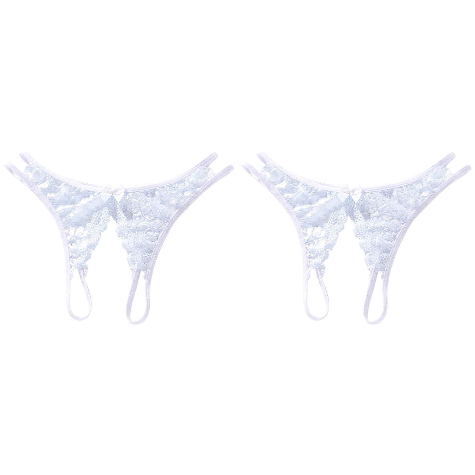 (2-Pack) 2025 Women's Underwear Open Files Underwear for Women High ...