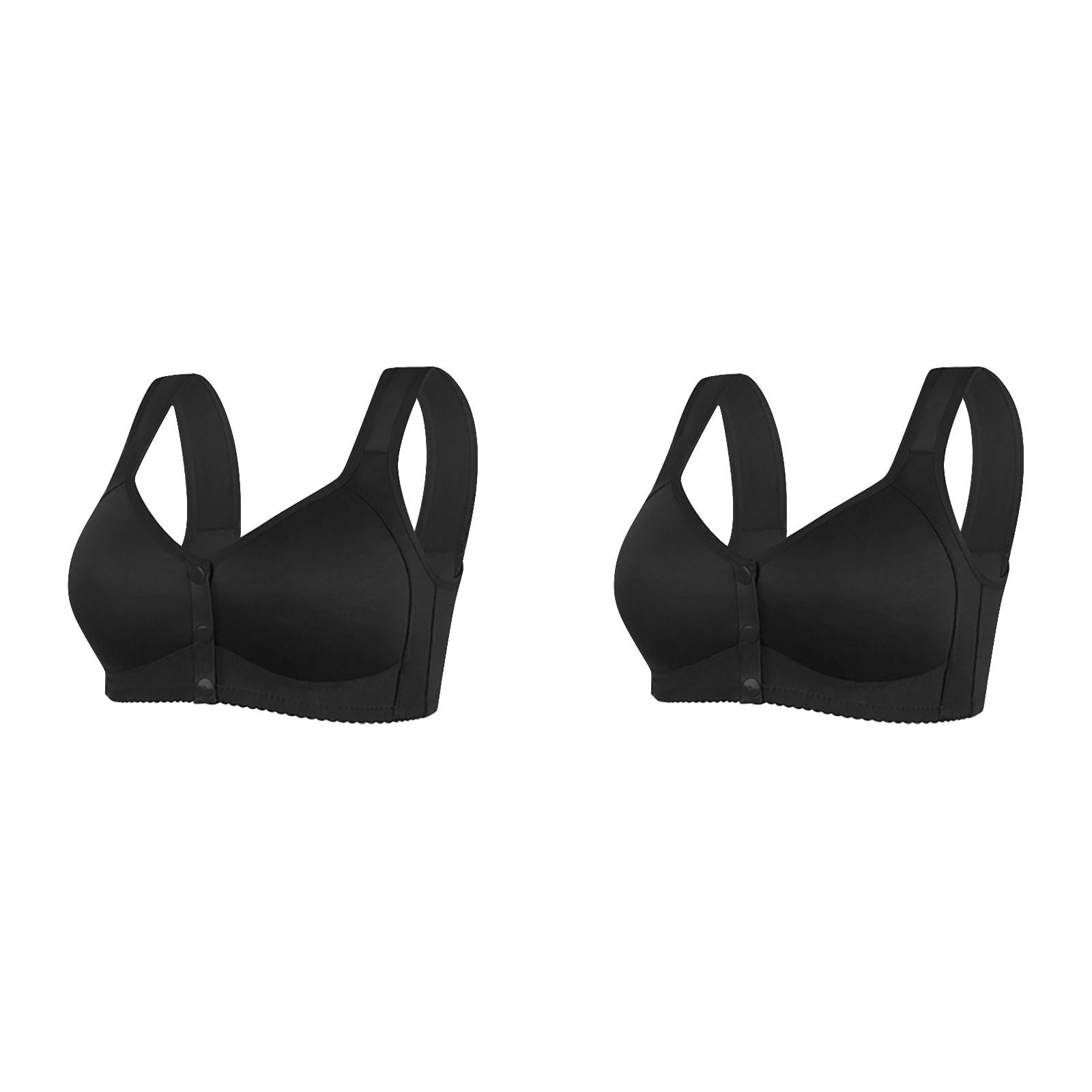 (2-Pack) 2025 Womens No Steel Ring Womens Bras No Underwire No Padding ...