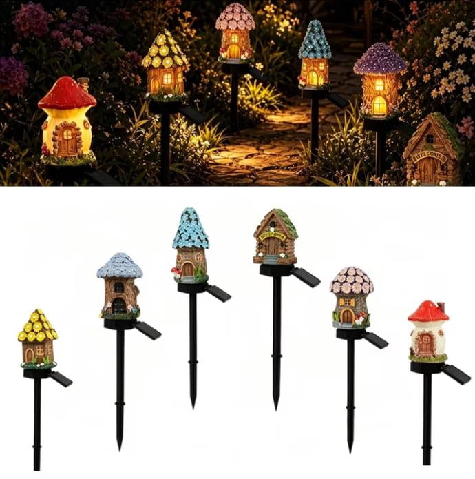 2 Pack 2026 New Boho Solar Fairy Tale Cottage Garden Light, Bohemian ...