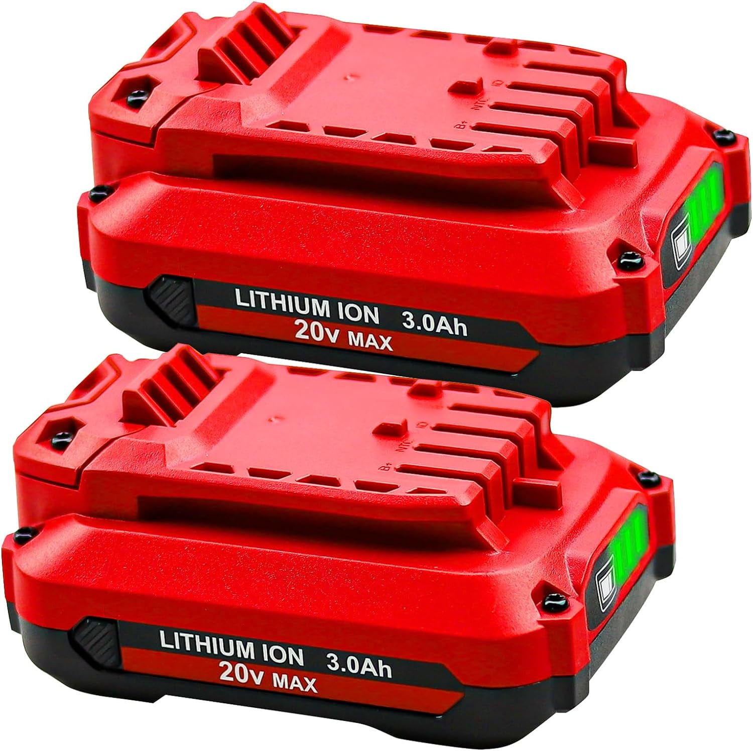 2 Pack 20V 3.0Ah Replacement for Craftsman V20 Lithium Ion Battery 20 ...