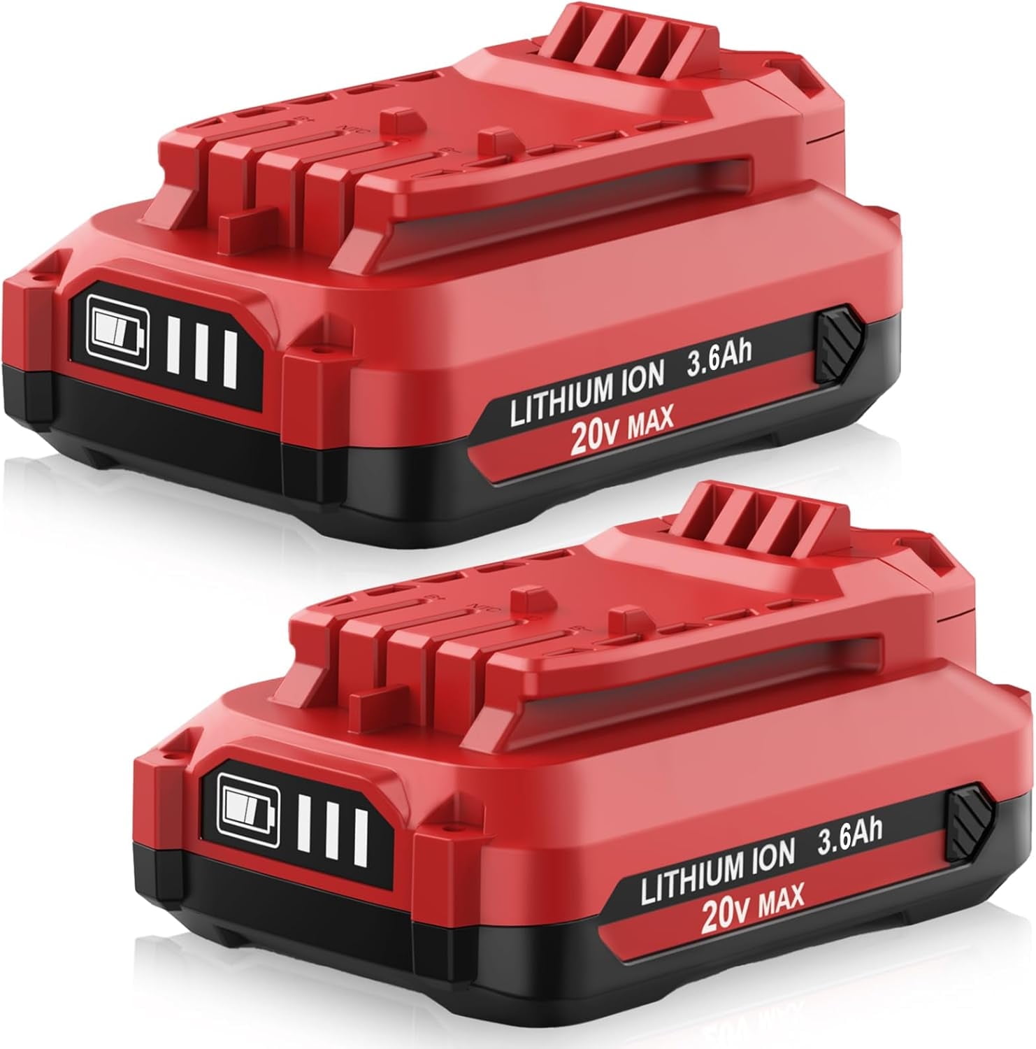 2 Pack 20V 3600mAh Replacement for Craftsman V20 Lithium Ion Battery ...