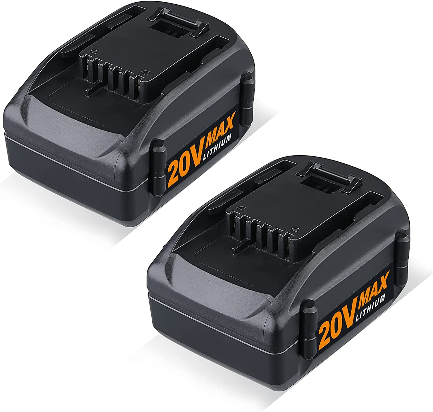 2 Pack 20V 4000mAh WA3520 Lithium-ion Battery for Worx Cordless Power ...