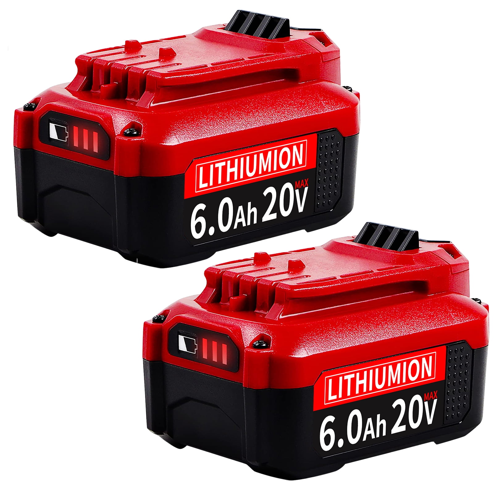 2 Pack 20V 6.0Ah Replacement for Craftsman Battery 20v Compatible with craftsman battery Fits ...