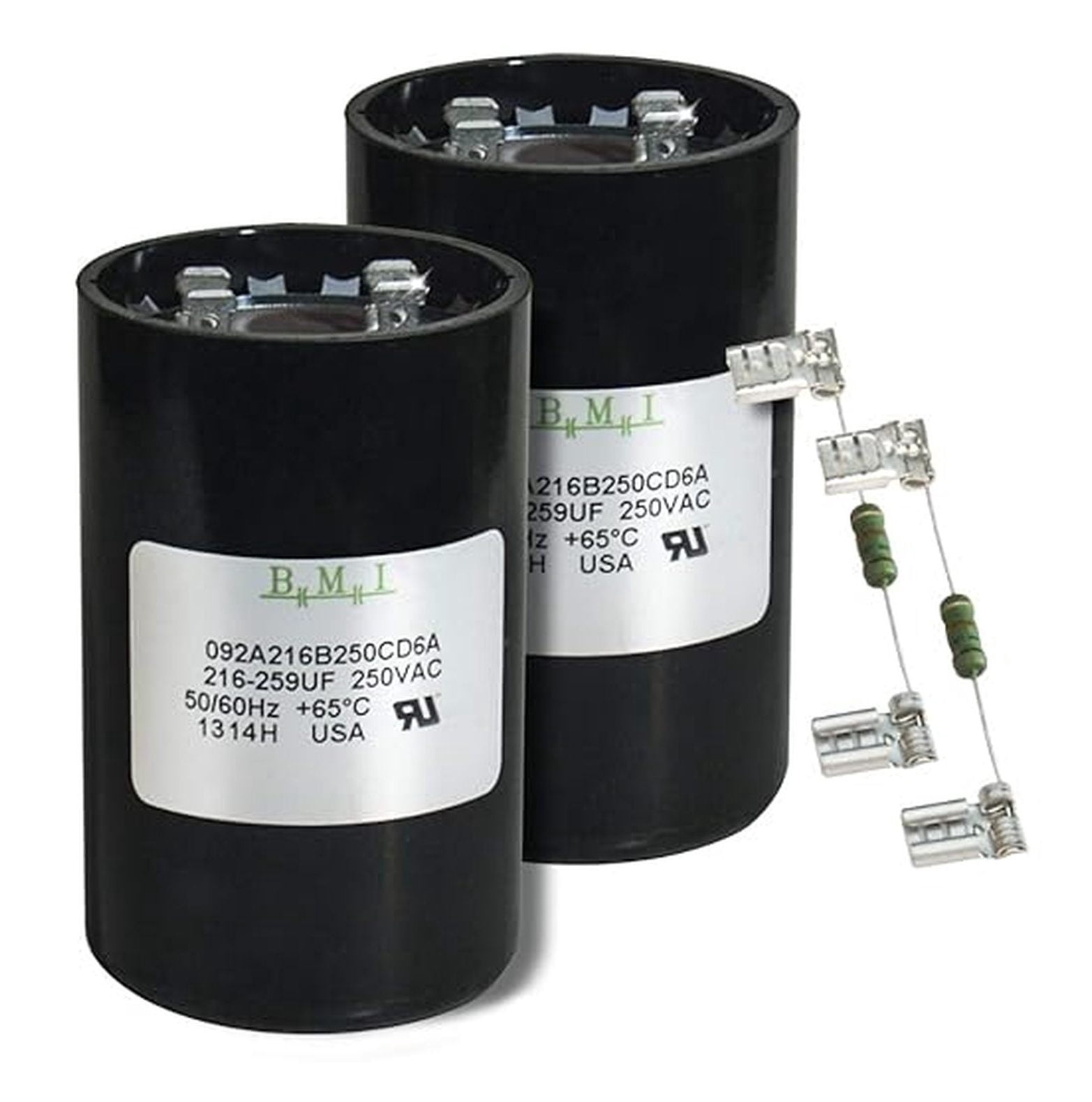 (2) Pack, 216-259 x 250 VAC - /USA Start Capacitor # 092A216B250CD6A ...