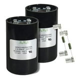 (2) Pack, 216-259 x 250 VAC - /USA Start Capacitor # 092A216B250CD6A with Bleed Resistor ...