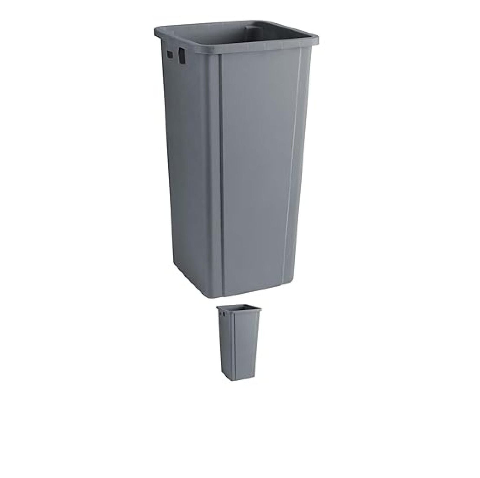 2 Pack! 23 Gallon Gray Square Trash can Restaurant Trash can Trash can ...