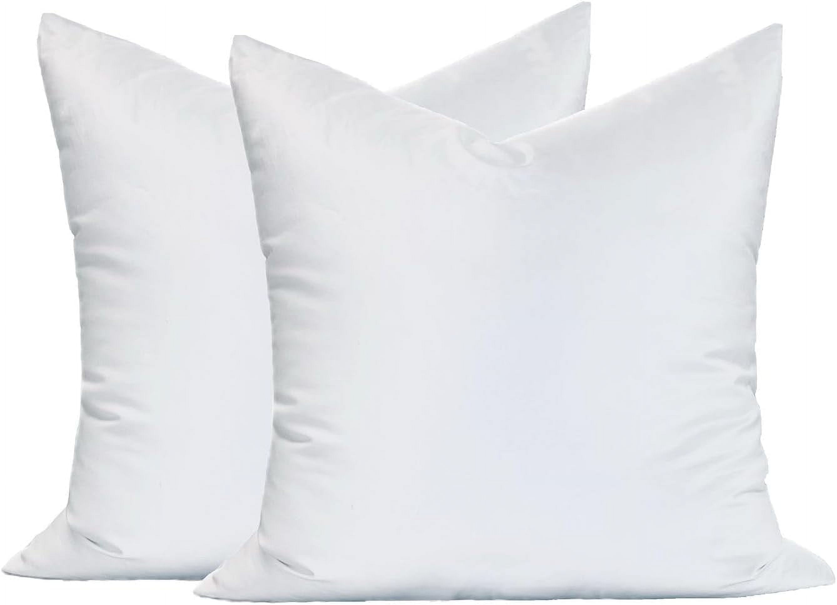 ® 2-Pack 23x23" Square Synthetic Down Alternative Pillow Inserts for ...