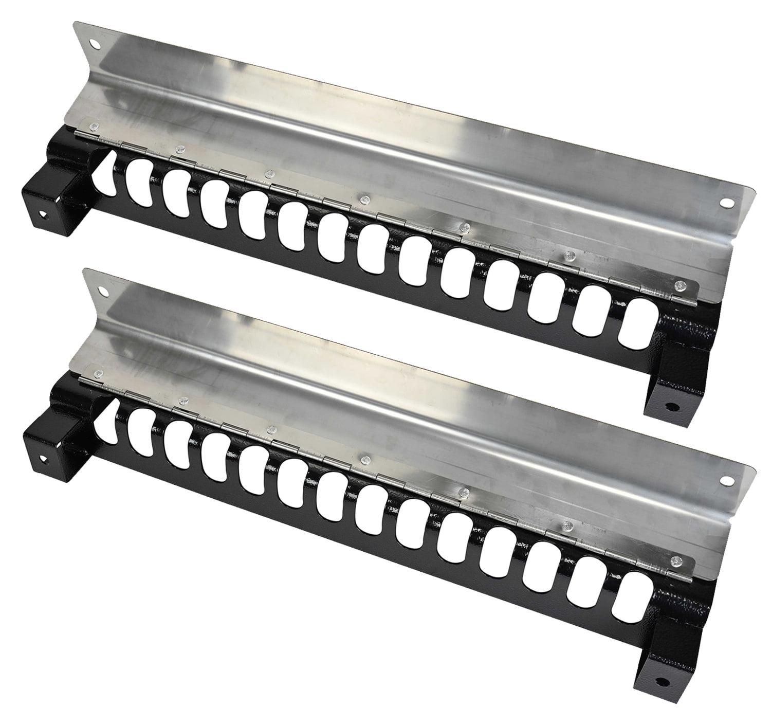 2 Pack 24" Bolt on Trailer Chain Holder with Powder Coated Mirror ...