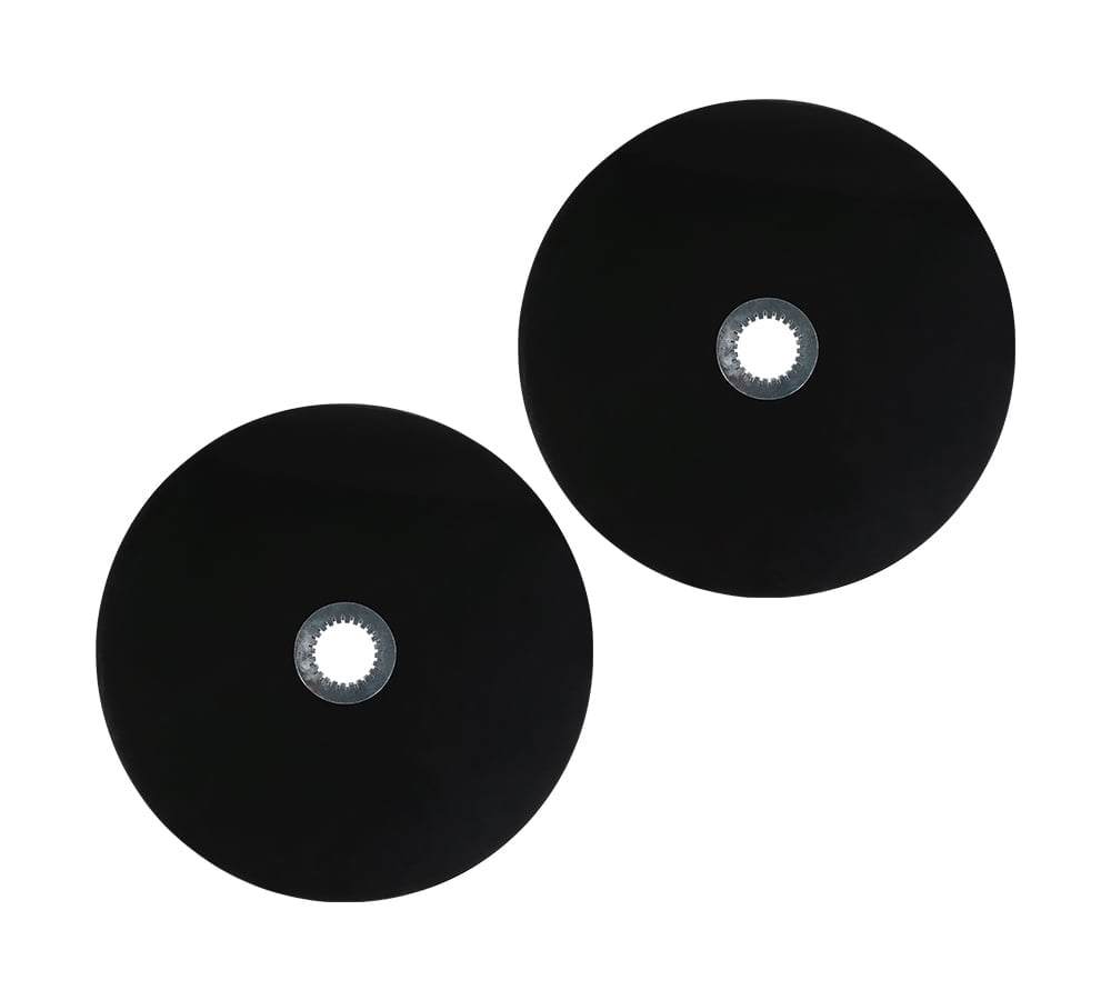 2 Pack 24" Fifth Wheel Disc Lube Plate w/ Steel Retention Clip - 5mm ...