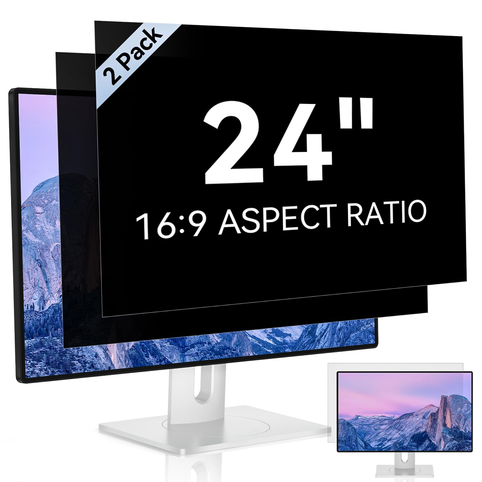[2 Pack] 24 Inch Computer Privacy Screen for 16:9 Aspect Ratio ...