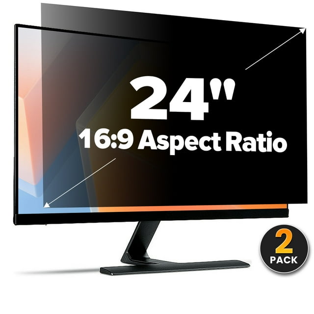 [2-Pack] 24 inch Privacy Screen for Monitor Computer Screen Privacy ...