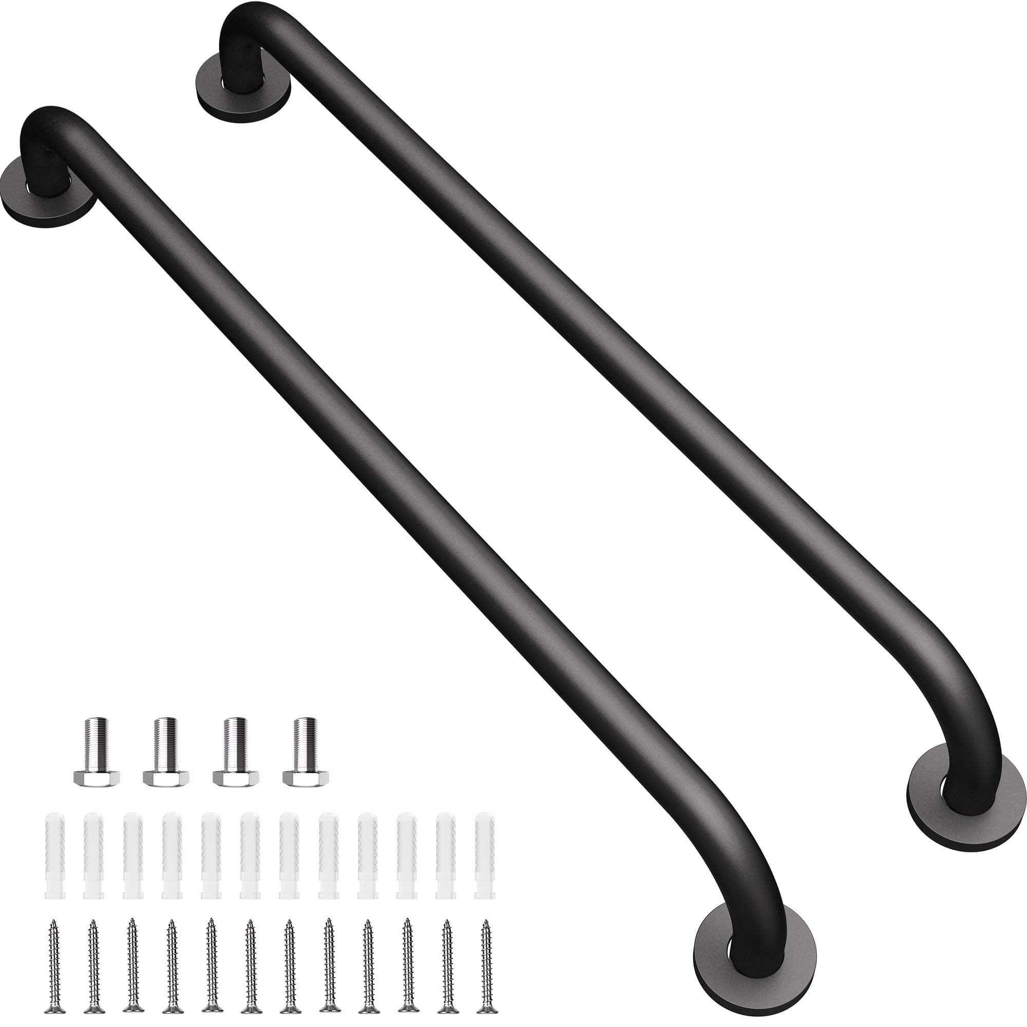 2 Pack 24 Inch Shower Grab Bar, Stainless Steel Bathroom Grab Bar ...