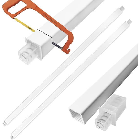 2 Pack 24 Inch Towel Bar for Bathroom Wall Mount, Spring Loaded ...