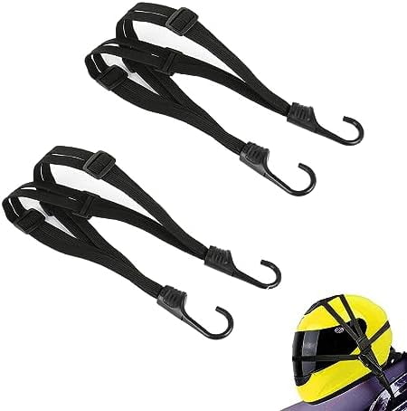 2 Pack 24" Motorcycle Helmet Luggage Rope Motorcycle Bungee Cord ...
