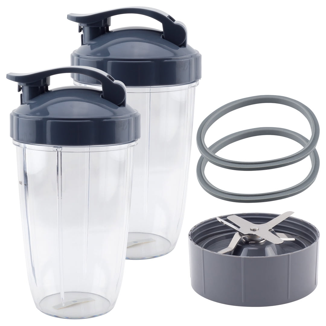 2 Pack 24 oz Tall Cup with Handled Lip Ring, Flip Top To-Go Lids ...