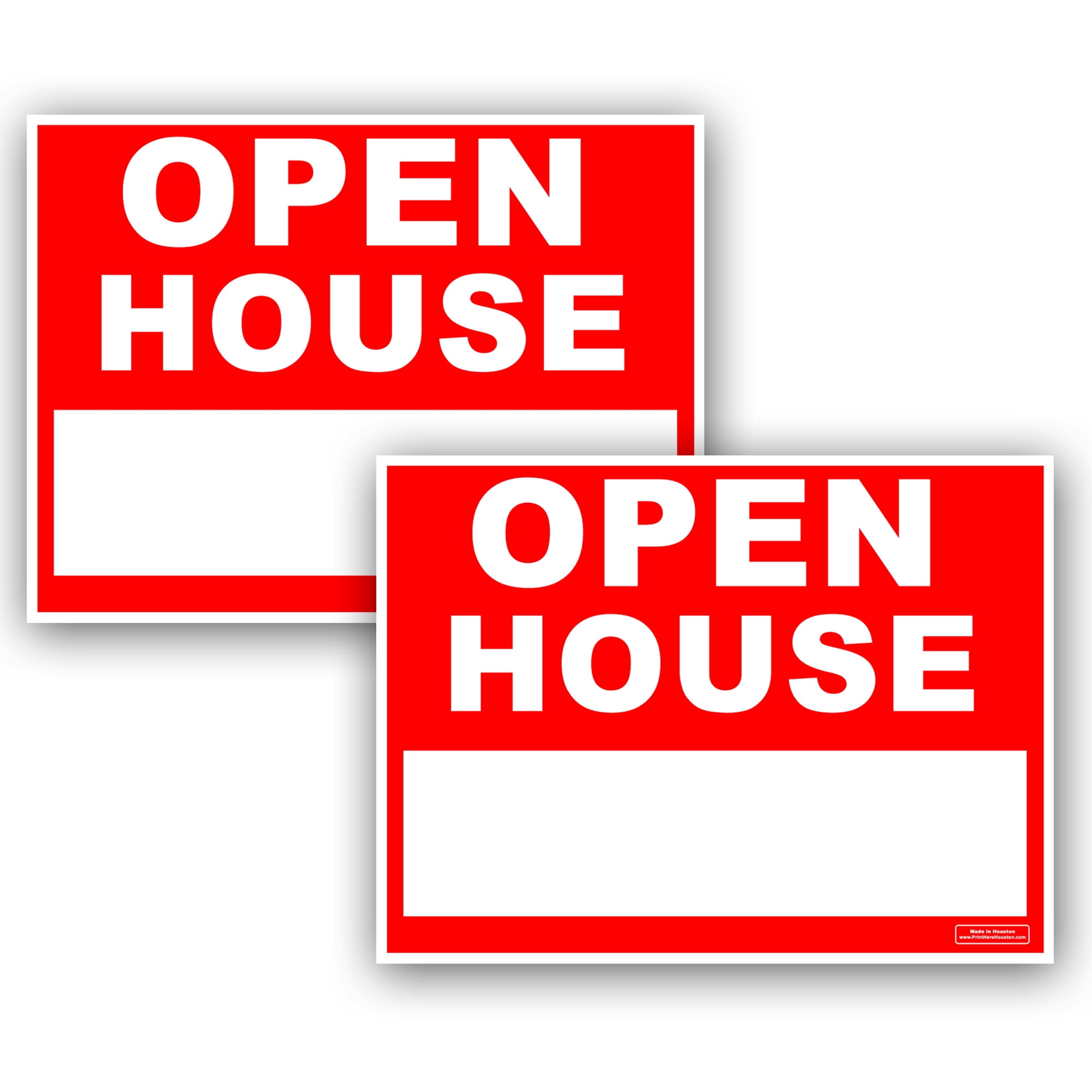 2-Pack 24" x 18" - UV Ink Yard Sign - Corrugated Plastic - Printed ...