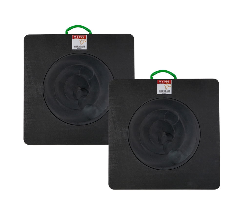 2 Pack 24"x24"x2" Heavy Duty Outrigger Pad for RV with Recessed Radius ...