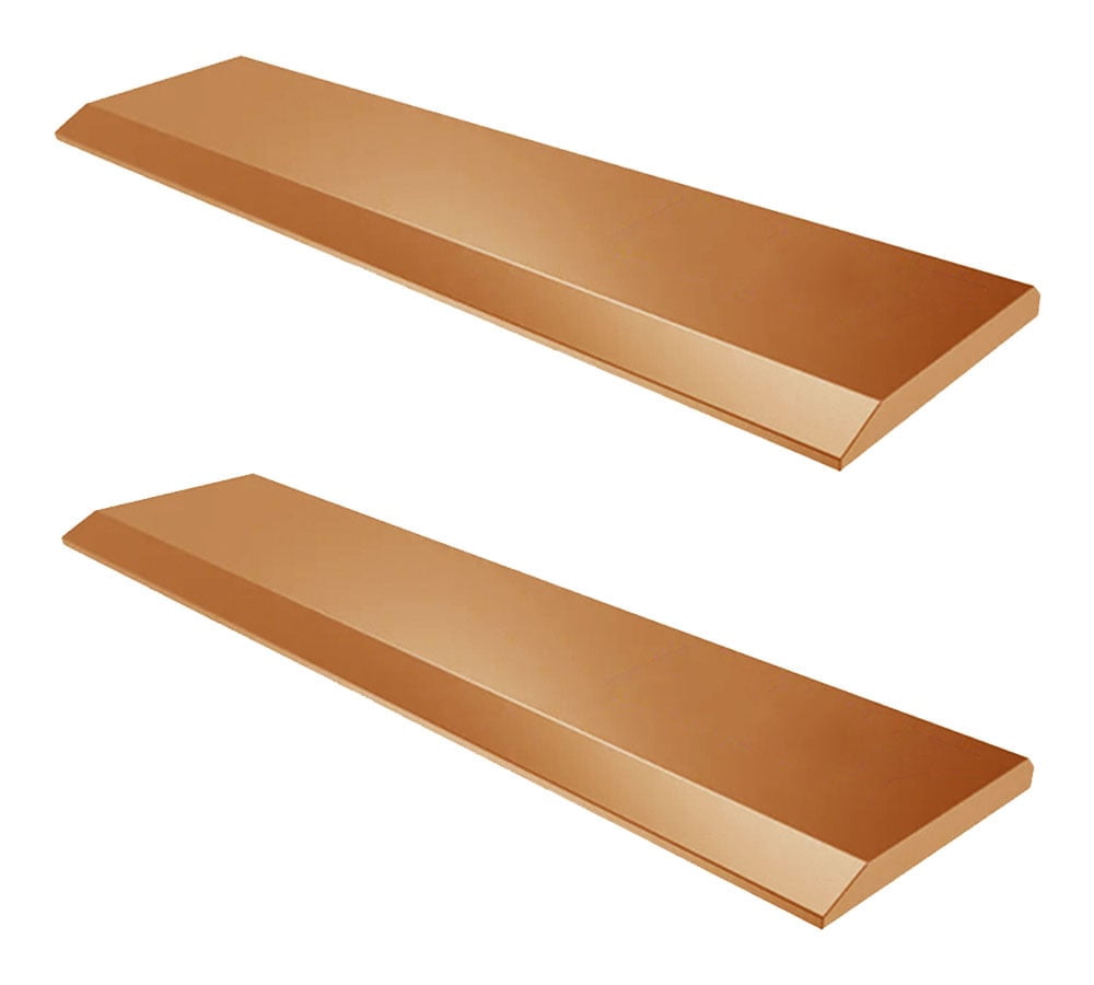 2 Pack 24"x6"x5/8" Weld-On Single Bevel Universal Bucket Cutting Edge ...