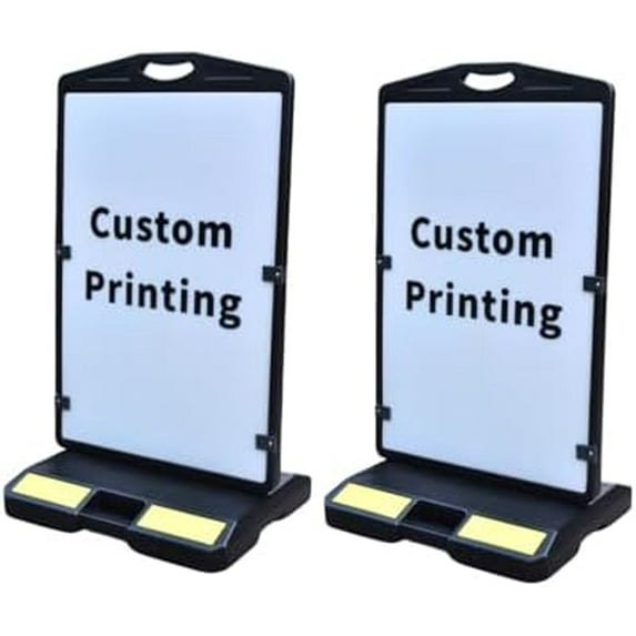 2-Pack 24x36 Inch Portable Wind SignBoard，Outdoor Pavement Curb ...