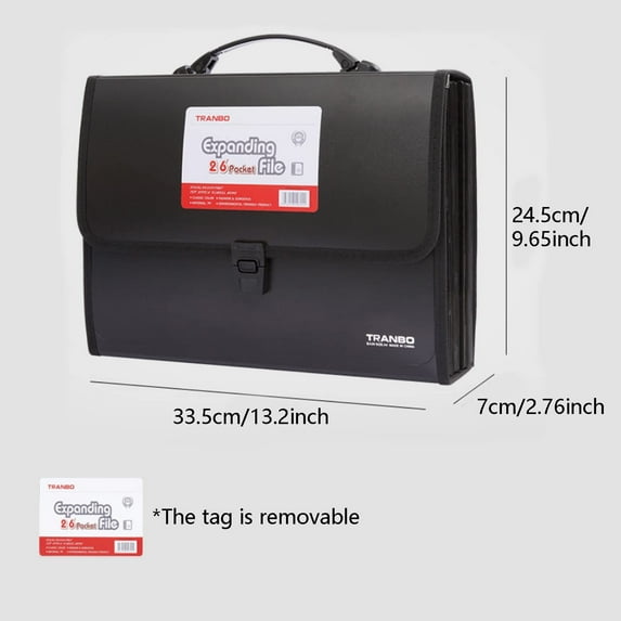 2 Pack 25 Pockets Letter Size/A4 Accordion File Organizer with Handle ...