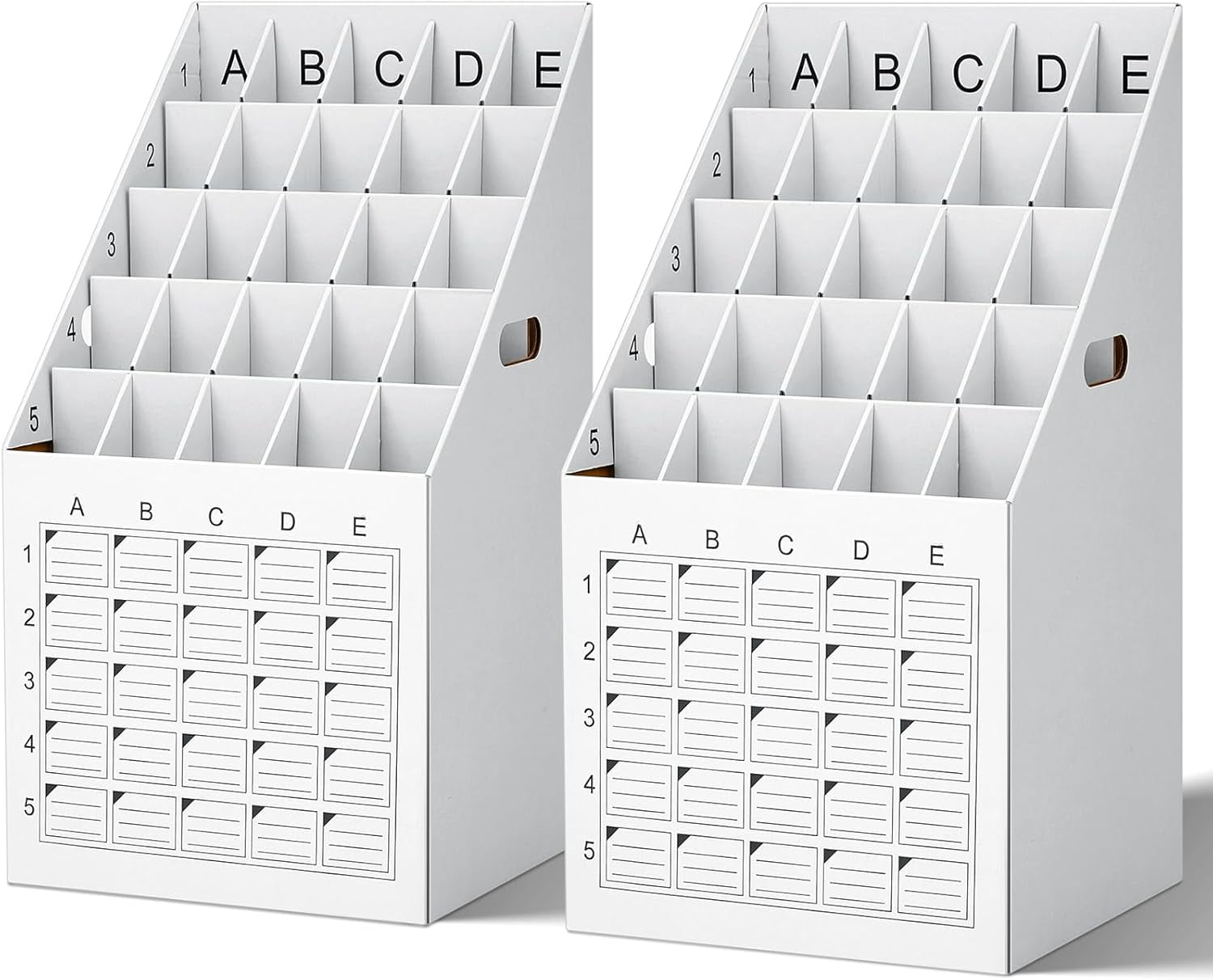 2 Pack 25 Slot Roll File Holder Vertical Blueprint Storage Organizer ...