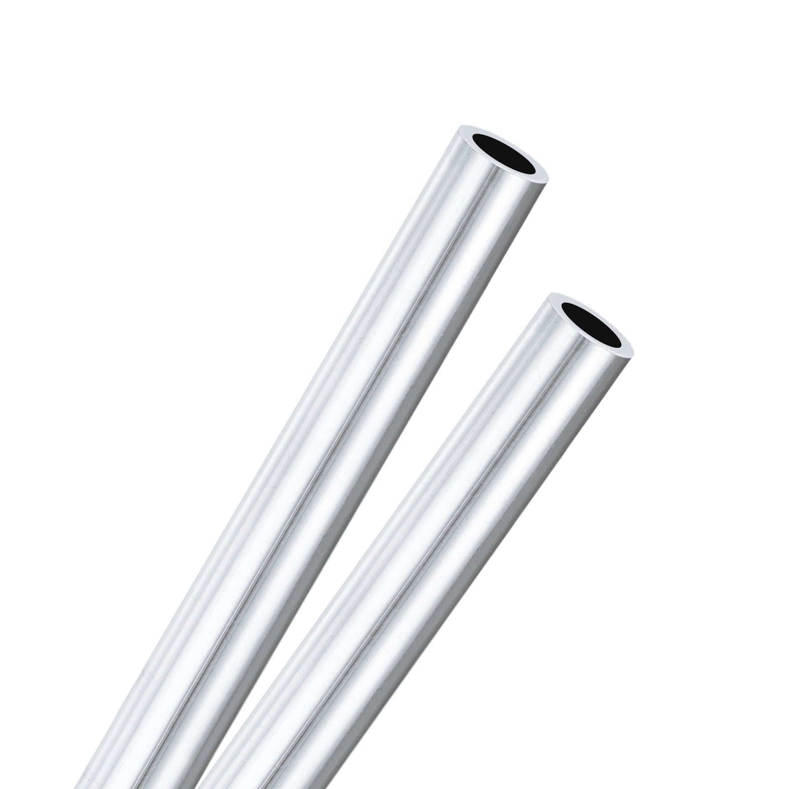 2-Pack 250mm 6063 Aluminum Round Tube, 7mm ID 10mm OD Seamless Aluminum ...