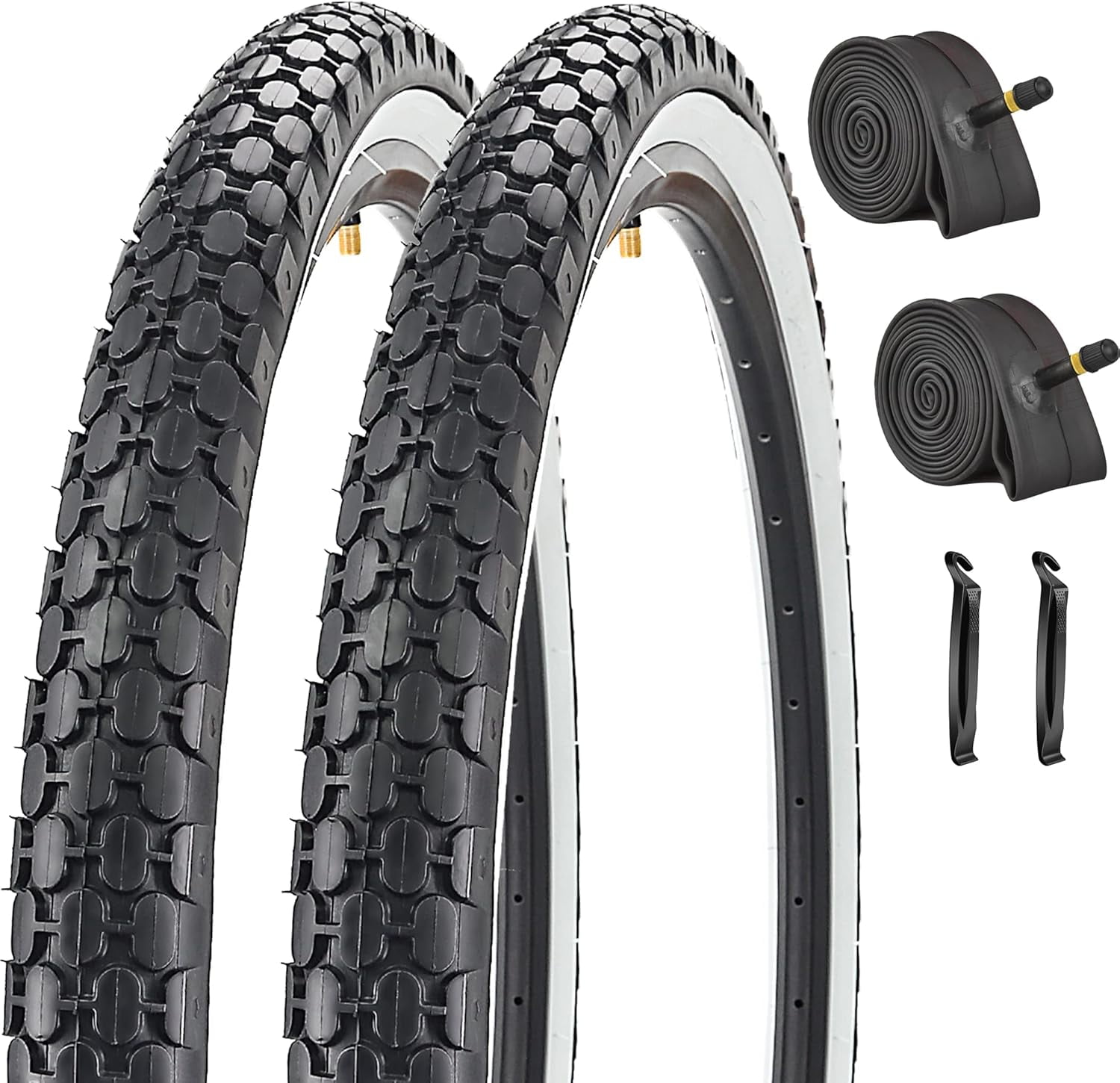 2 Pack 26" x 2.125" Inch Beach Cruiser Bike Tires with or without Tire ...