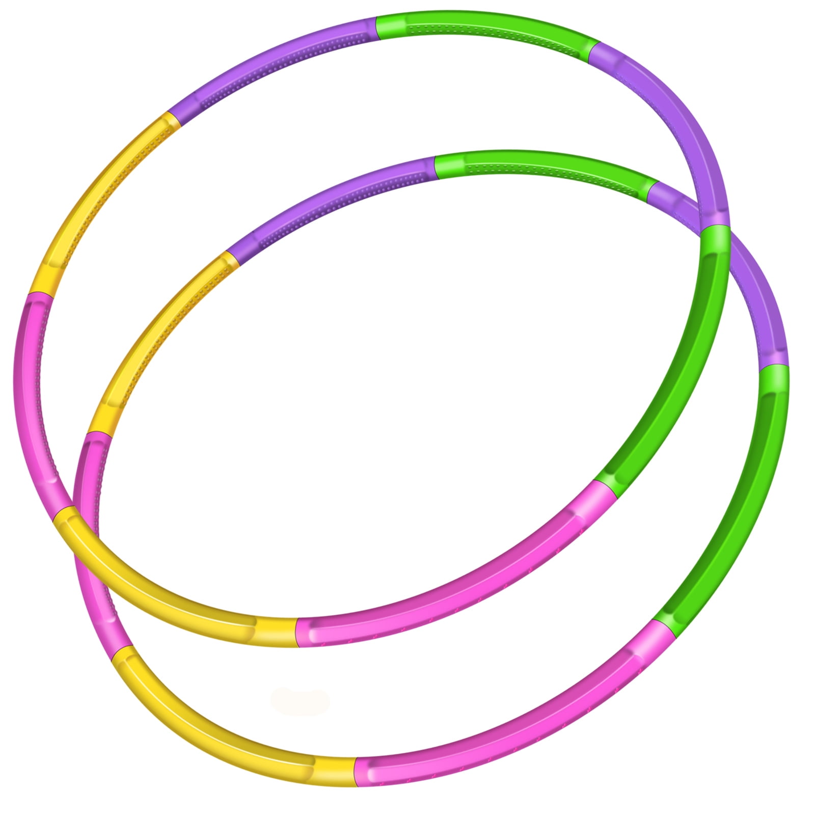 TABGIME 2 Pack 27" Adjustable Kids Exercise Hoops Detachable 3-12 Child ...