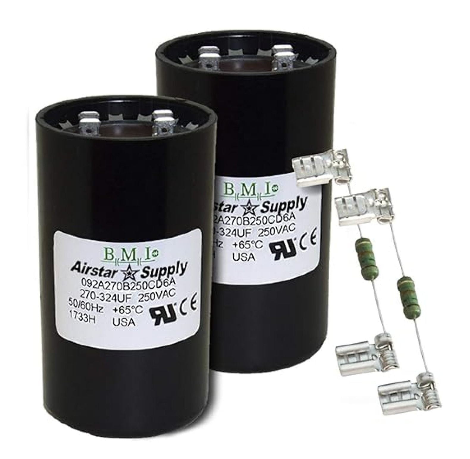 (2) Pack, 270-324 x 250 VAC - /USA Start Capacitor # 092A270B250CD6A ...