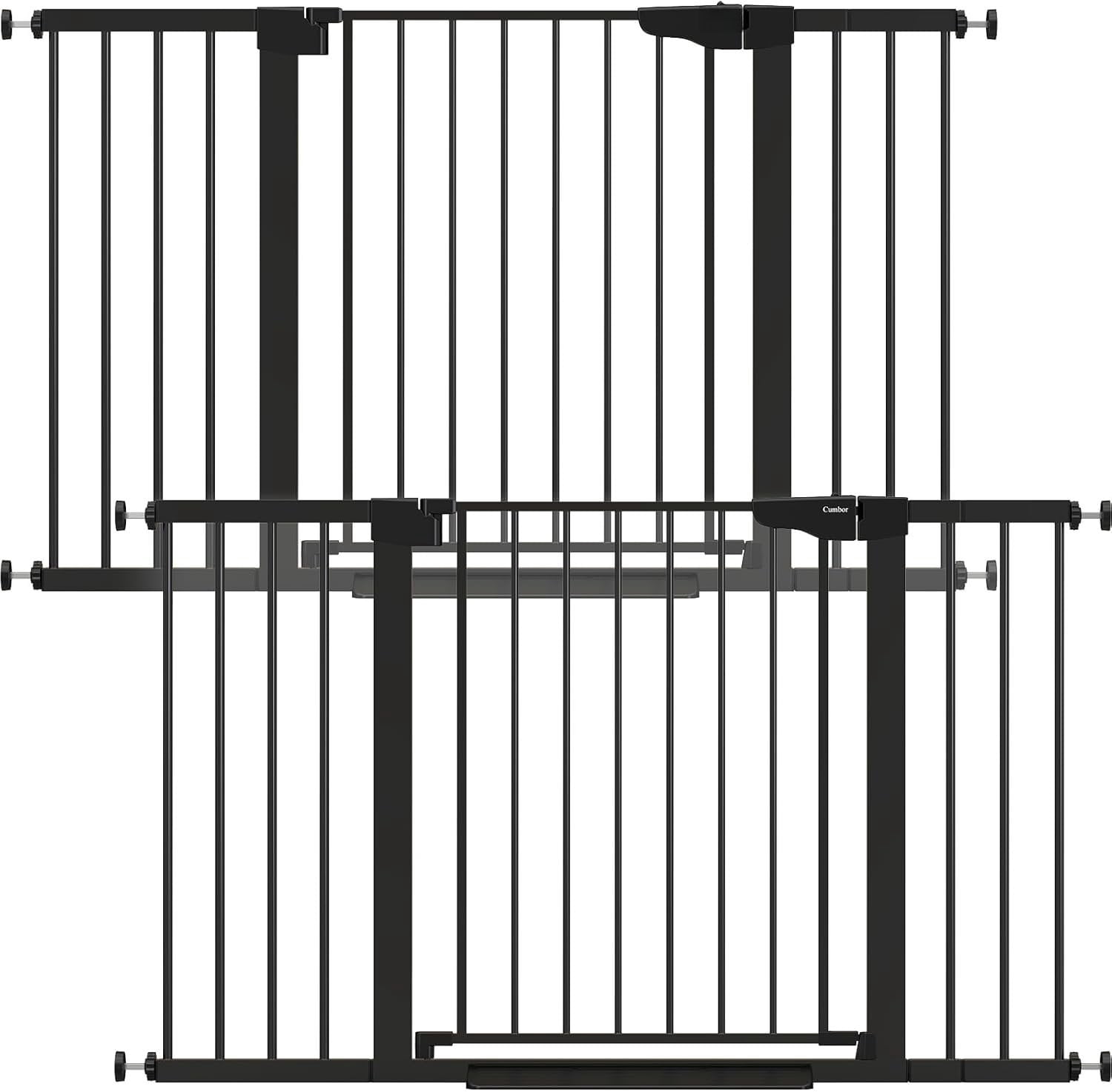 2 Pack 29.7"-51.5" Extra Wide Gate for Stairs, Easy Wall Through Gates ...